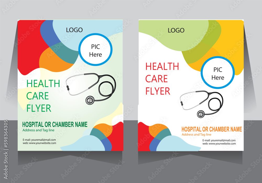 Vetor de doctor flyer design, doctor leaflet design bangla, templates ...