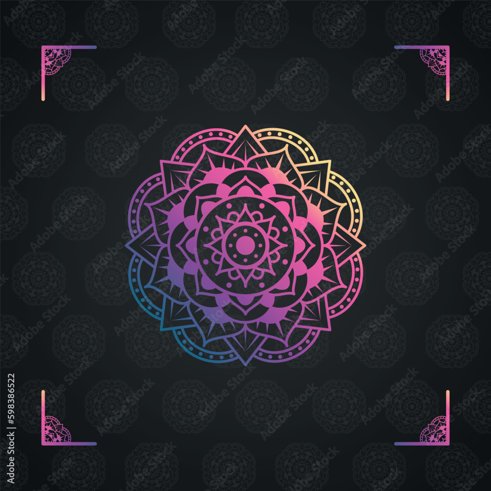 Vector mandala art design simple mandala design floral mandala art ...