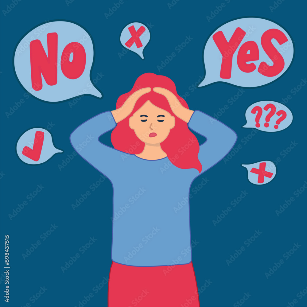 Make Your Choice or Choose the Right Success Road Illustration in ...