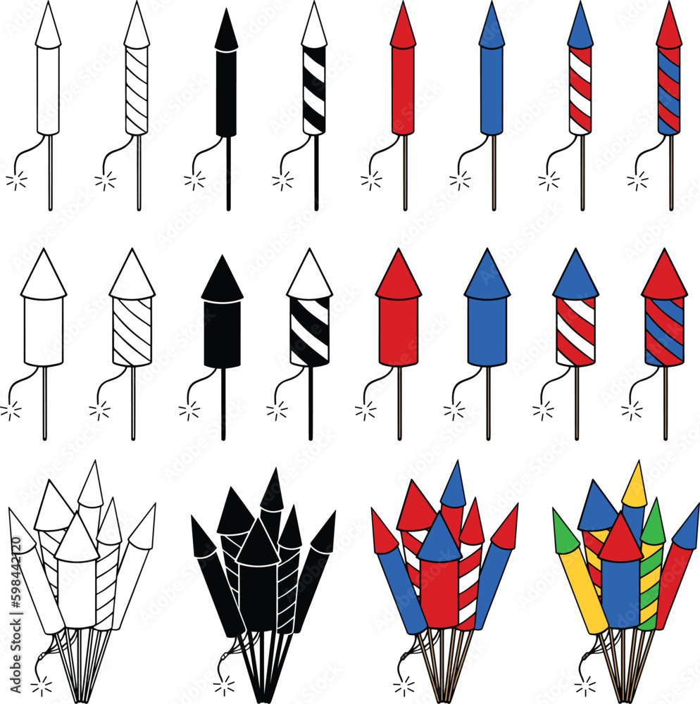 Firework Rocket Clipart Pictures
