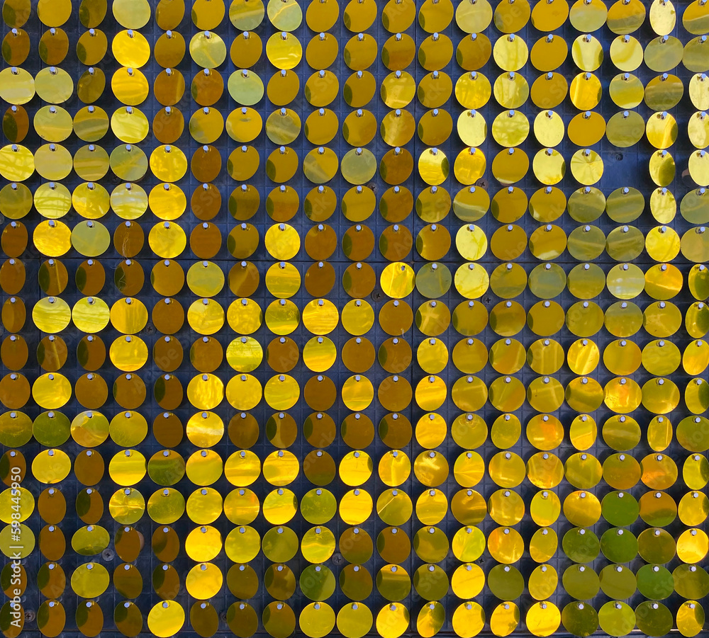 Gold Sequins Background. Gold Sequin Backdrop. Stock Photo | Adobe Stock
