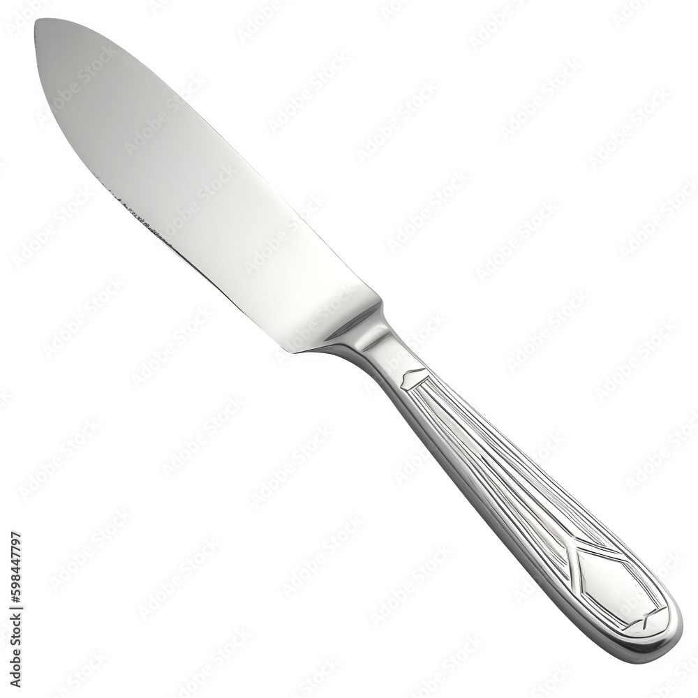 Transparent Background of Butter Knife. png image Stock Illustration ...