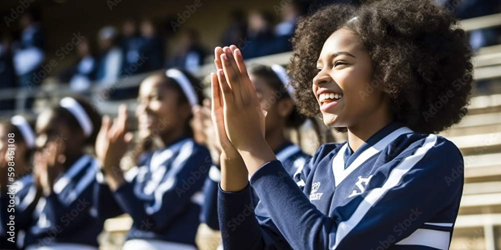 High School Football Fans Cheering