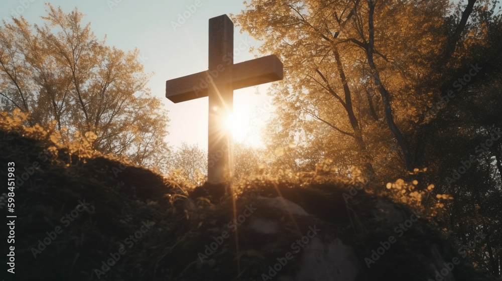cross in the forest, jesus, christ, amen, church, evangelism ...