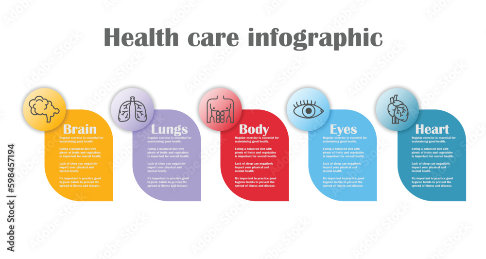 Infographic health care template for treatment and health care ...