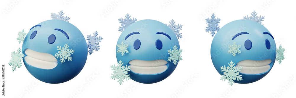 3d emoticon freezing cold emoji or yellow ball emoticon creative user ...