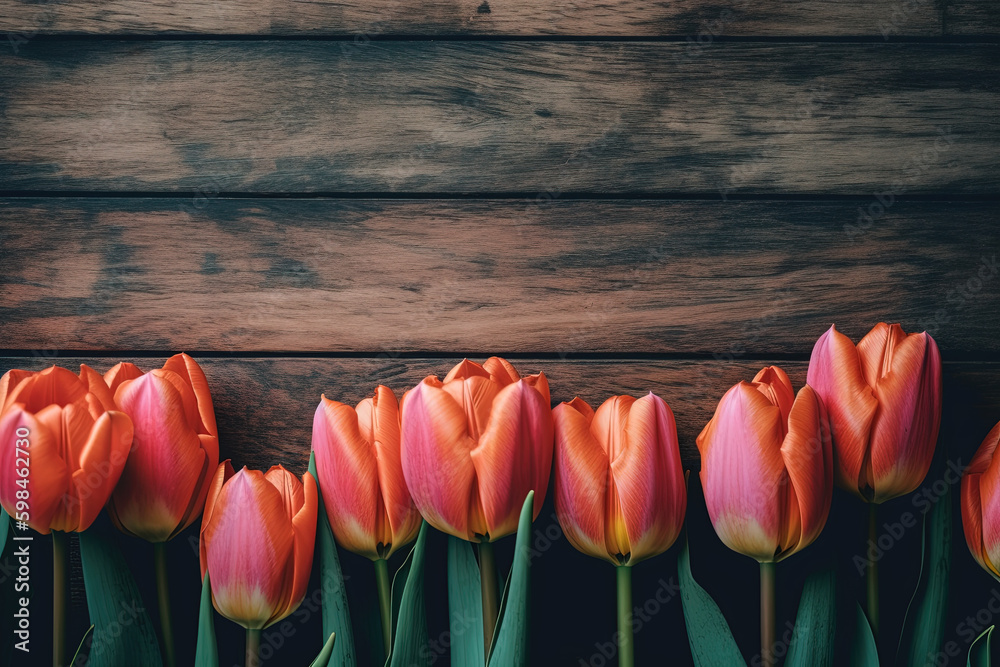 Tulips on a clean background, amazing backdrops, for social media ...