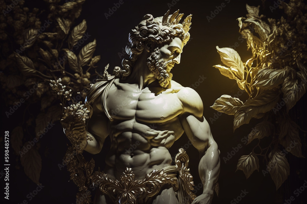 Dionysus. Historical Old and Ancient Mythology - Olympic Gods. Greek ...