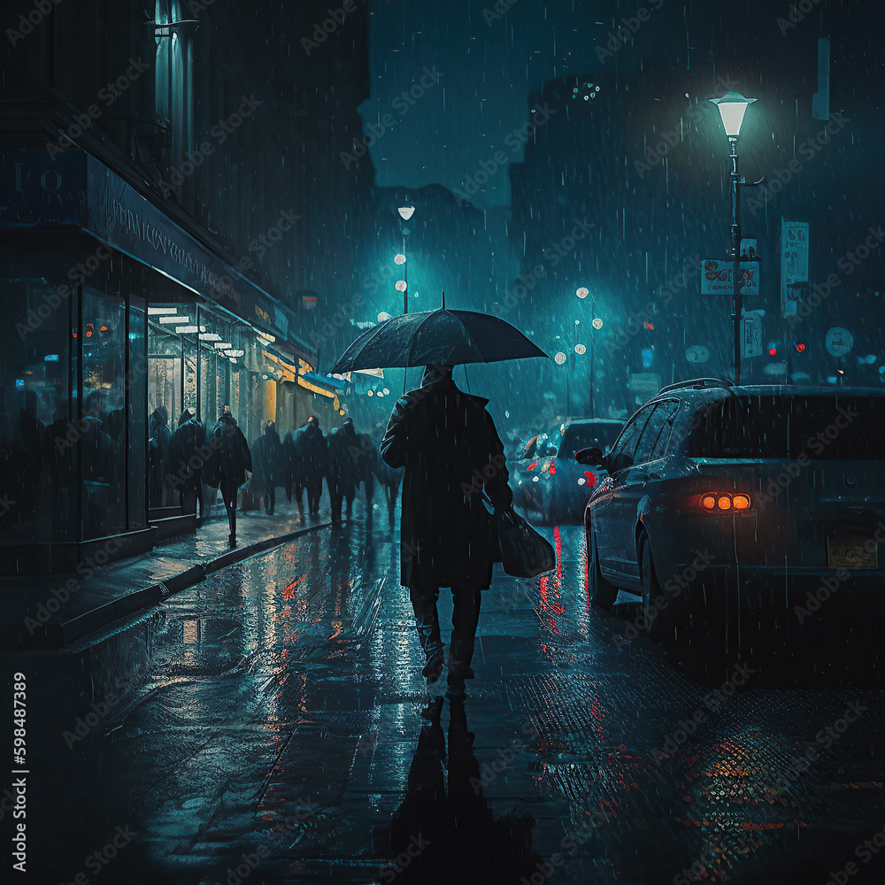Someone Walking In The Rain