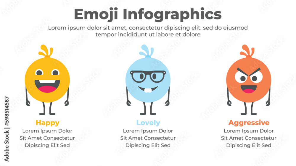 Stylish emoji cartoon character design Stock Vector | Adobe Stock