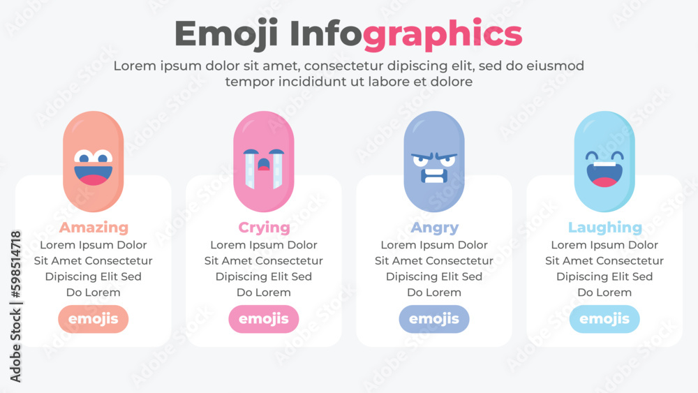 Vector emoji faces emoticon character set facial expressions Stock ...