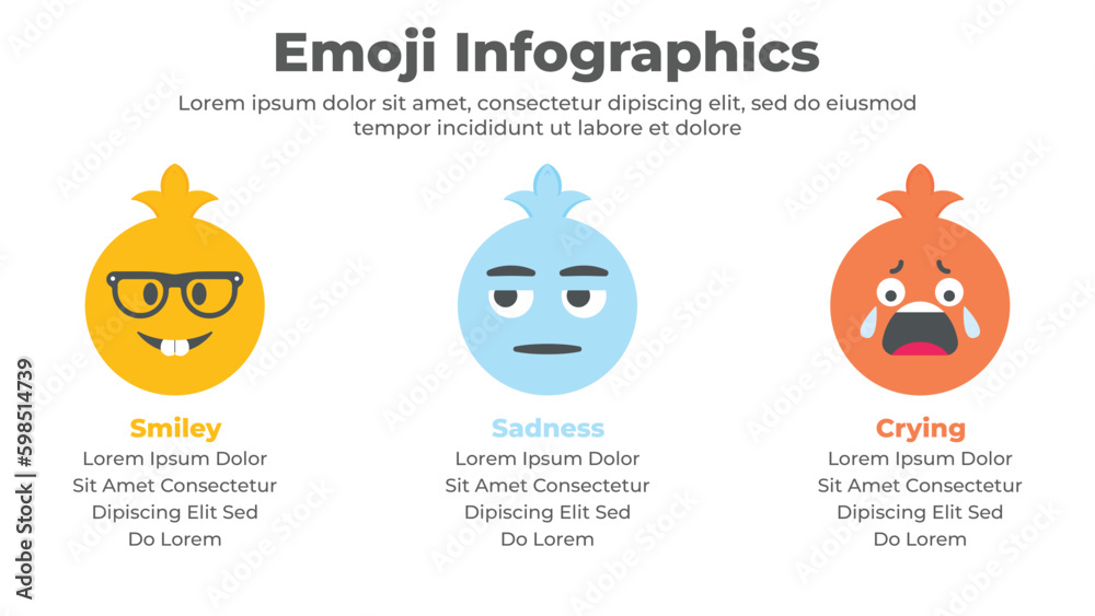 Vector emoji faces emoticon character set facial expressions Stock ...
