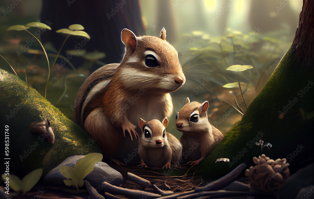 A Captivating Display of Squirrels' Family Life, as They Leap and Bound ...