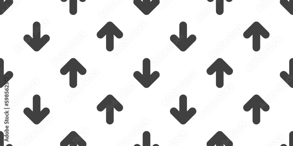 Lots of Big Black Arrow Symbols - Seamless Pattern of Various ...