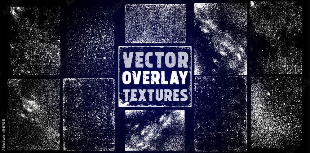 The effect of an old wall with scratches and damage. Collection of ...