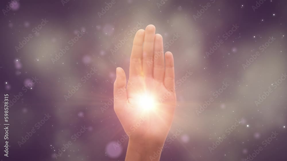 Visualization Of Male Or Female Hand Reaching Out To Show Hamsa ...