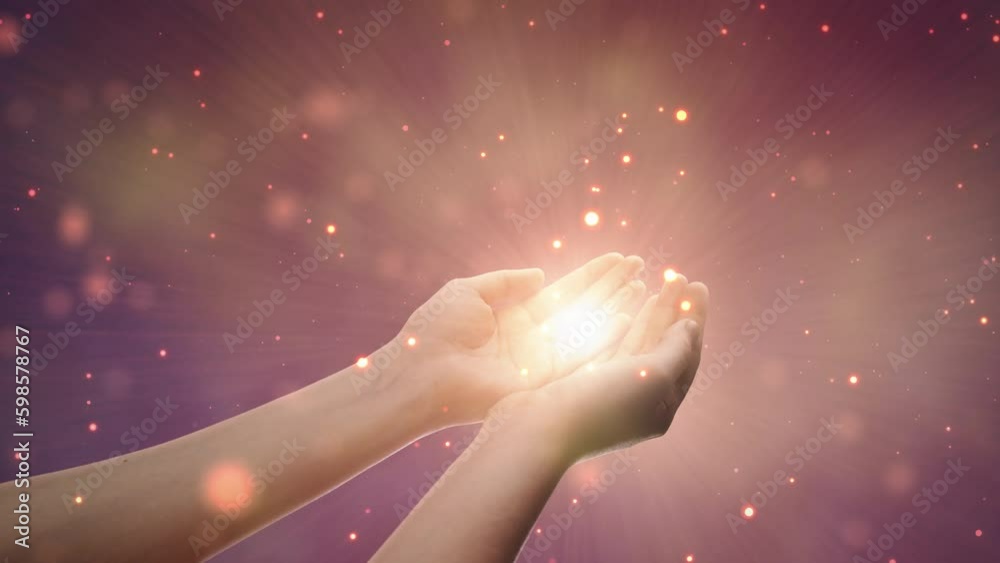 Vidéo Stock Conceptual Visualization Of Male Or Female Hands Reaching ...