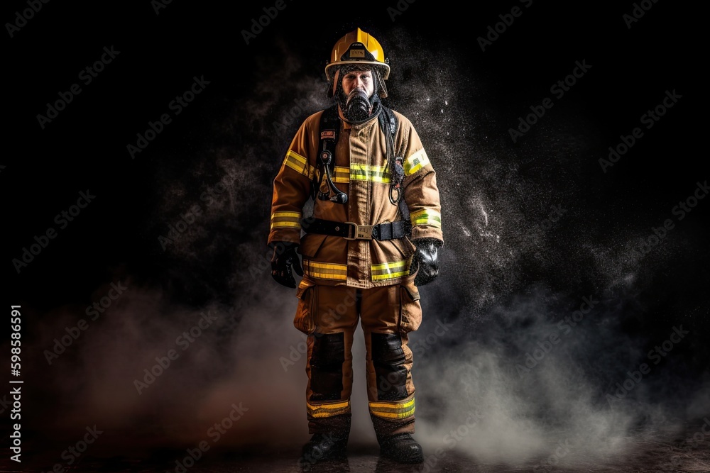 firefighter is shown wearing the uniform that symbolizes their bravery ...