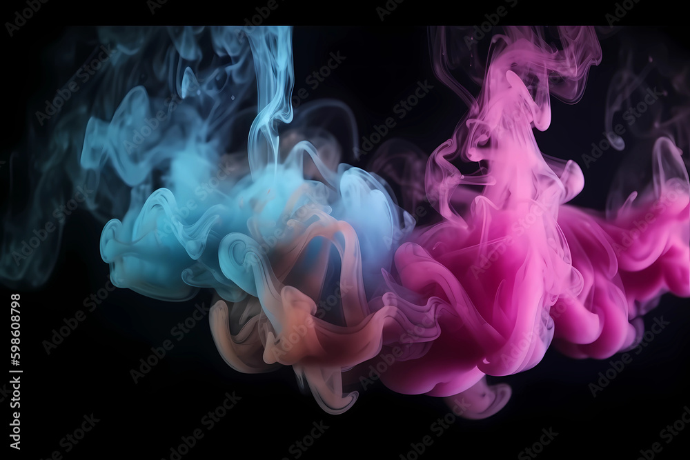 3D Color mist, ink water smoke, haze texture, paint splash, fantasy ...