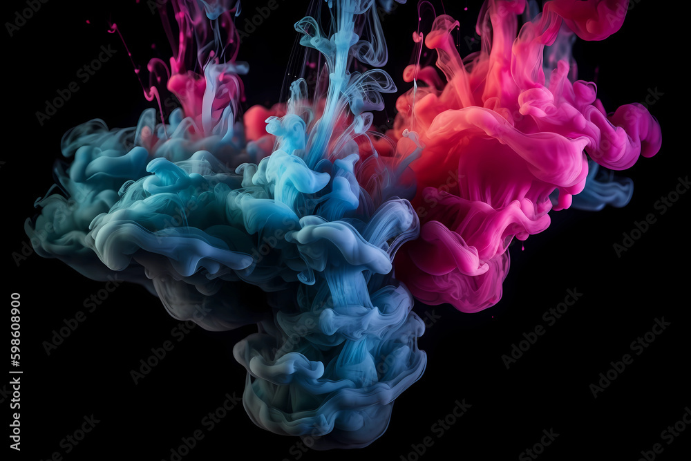 3D Color mist, ink water smoke, haze texture, paint splash, fantasy ...