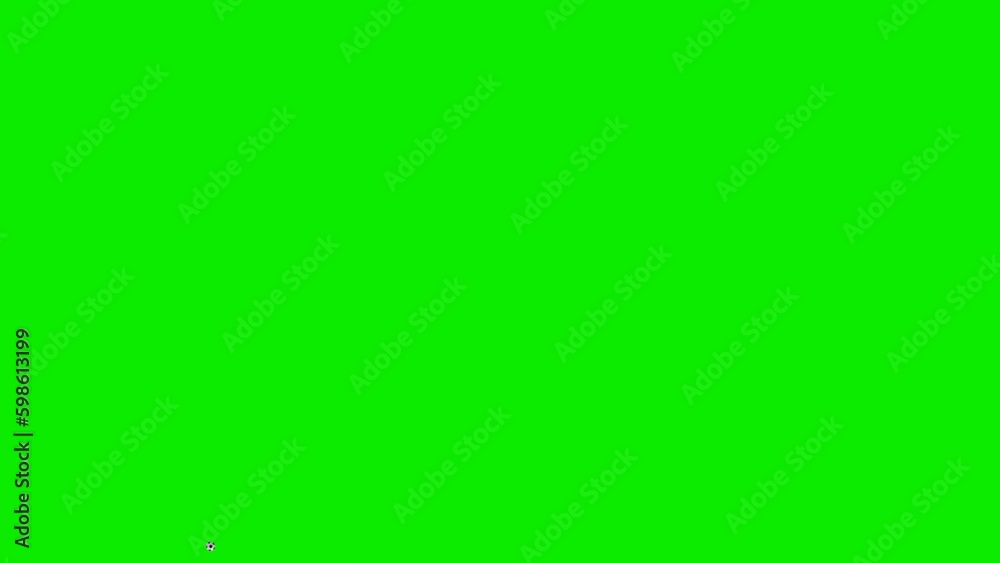 Football 3d Animations of Flying Ball Green Screen. 4k Ultra HD ...