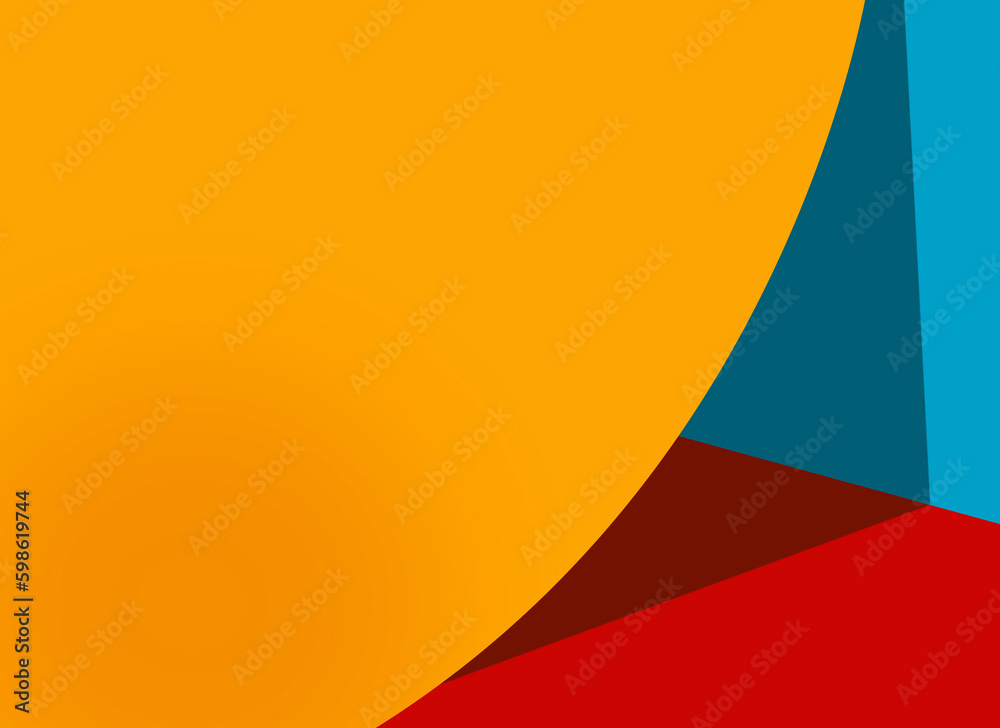 Paper background in red, yellow and blue color Stock Photo | Adobe Stock