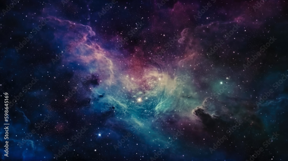 Realistic beautiful endless expanses of eternal space created with the ...