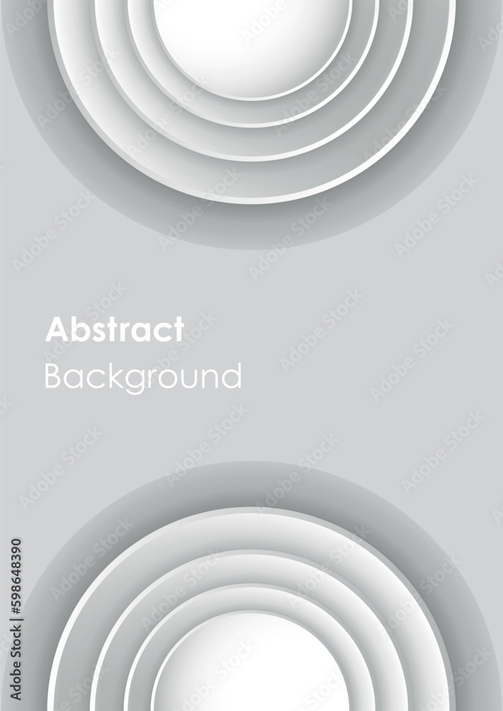 Circular background with concentric elements. Minimal abstract clean ...