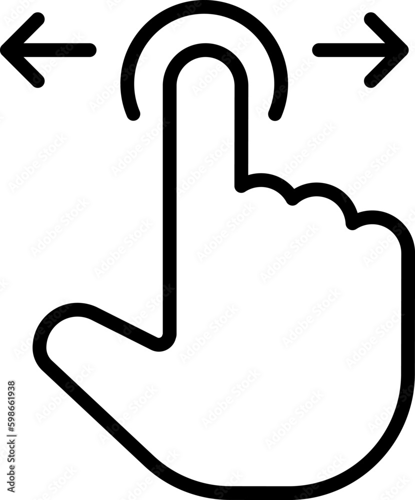 Hand Mouse Pointer Pictogram on Transparent Background. Finger Web ...
