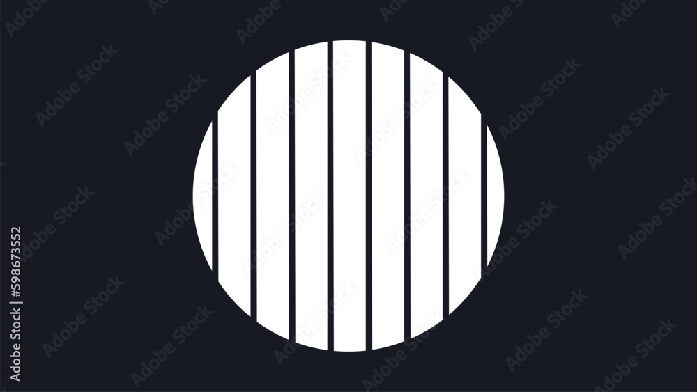 White Round Circle Jail Fence On Black Background. Metal Cell in Prison ...