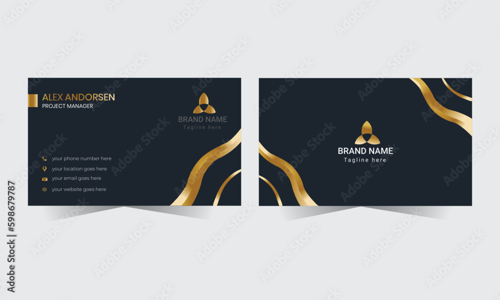 Modern and Creative Business Card Template - Professional Name Card ...