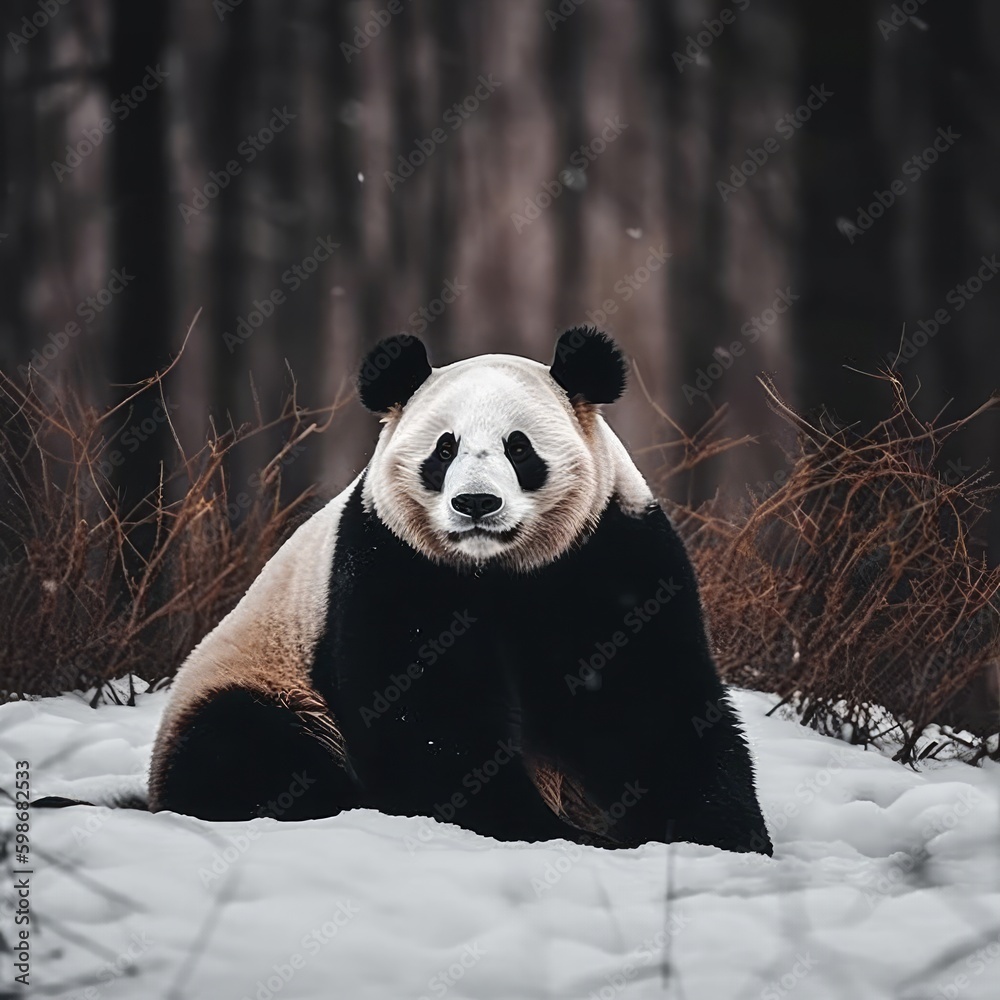 panda, bear, animal, china, giant, bamboo, mammal, zoo, wildlife, black ...