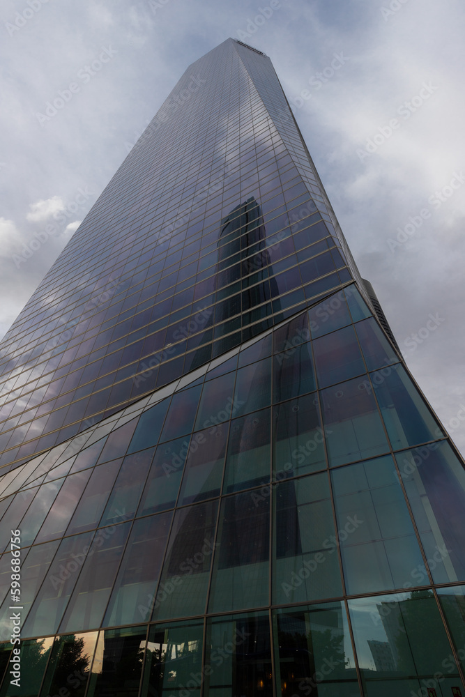 Madrid, Spain 04-28-2023 The Torre Emperador Castellana, simply known as Torre Emperador and ...