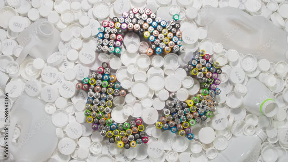 Plastic Recycling Call Concept. Loop. Recycling and Recycling Symbol is ...