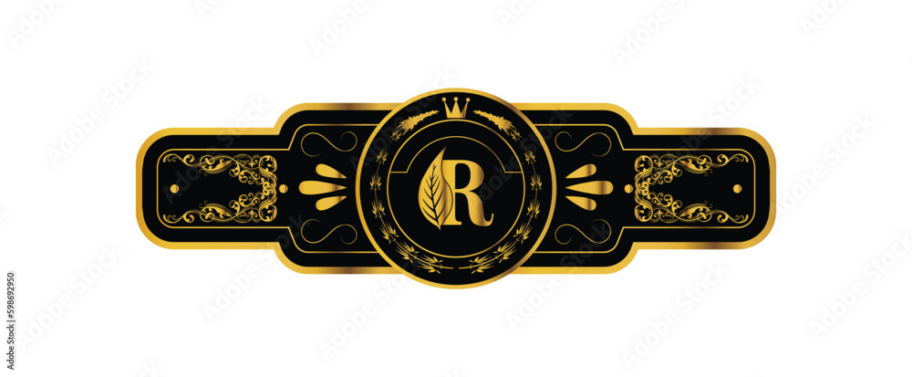 premium cigar brand logo, label, and bands Stock Vector | Adobe Stock