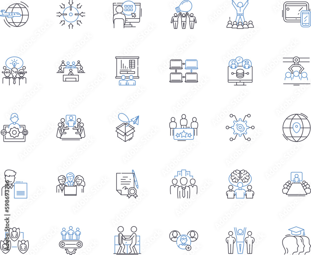 Wedding program line icons collection. Ceremony, Vows, Tradition ...