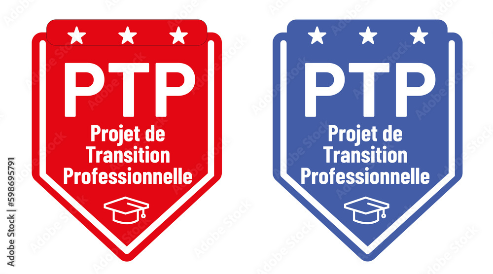 PTP - projet de transition professionnelle Stock Illustration | Adobe Stock