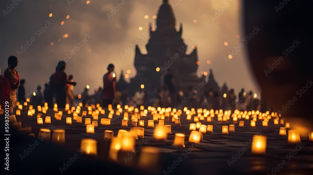 Vesak day in Borobudur temple, buddhist from around the world come to ...