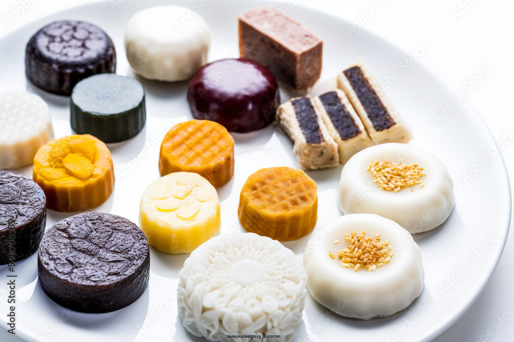 Tteok: Various types of Korean rice cakes with sweet or savory fillings ...