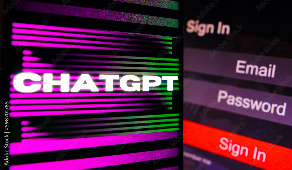 May 2, 2023, Brazil. In this photo illustration, the ChatGPT logo is ...