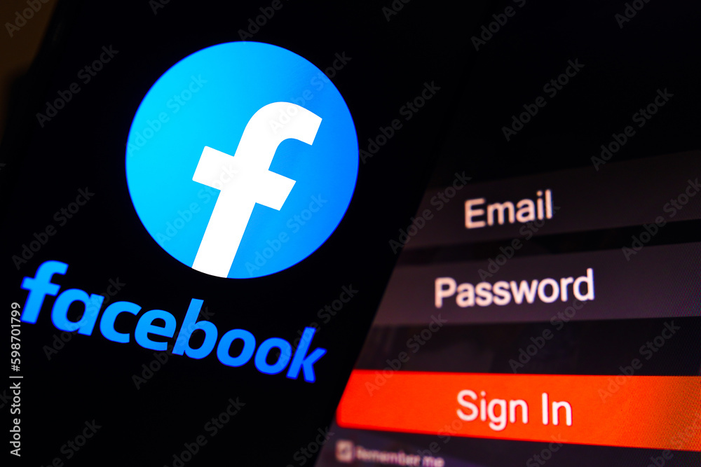 Foto de May 2, 2023, Brazil. In this photo illustration, the Facebook ...