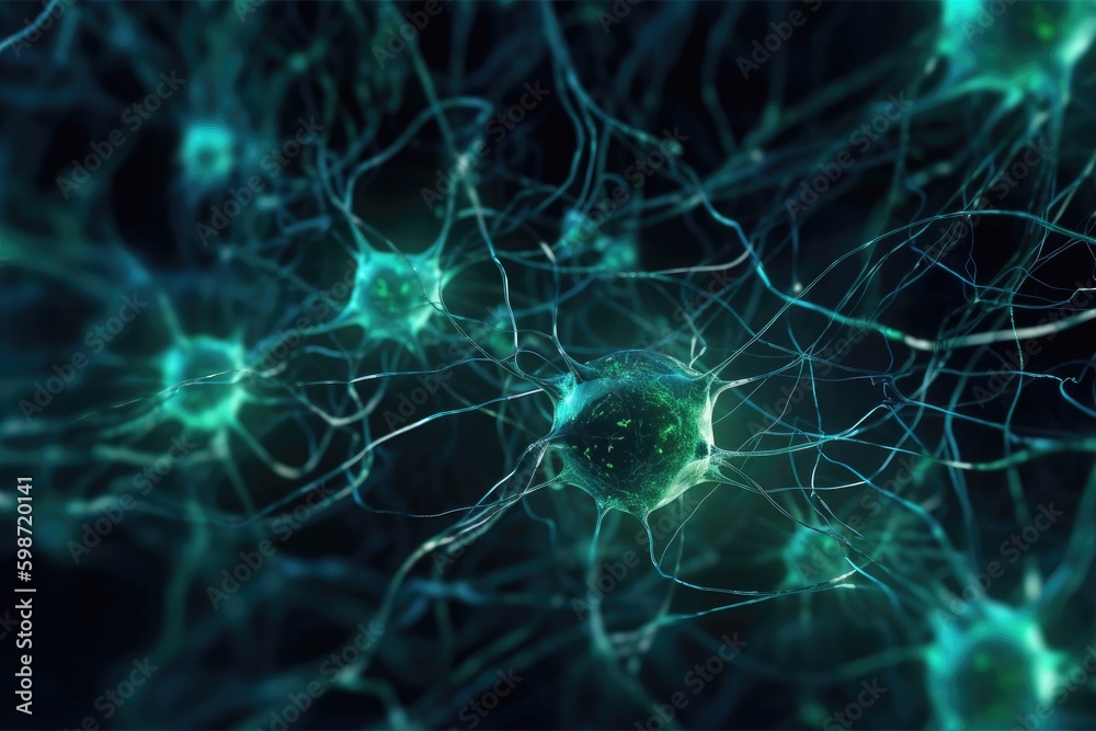 The Nerve Center: A Stunning Visual Representation of Neurons Stock ...