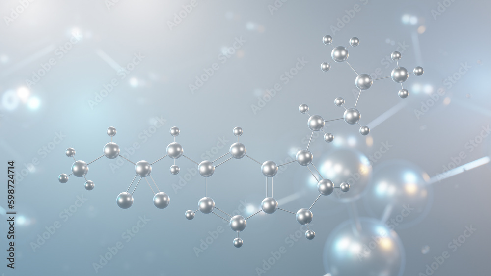 Sumatriptan Molecular Structure 3d Model Molecule Imitrex Structural