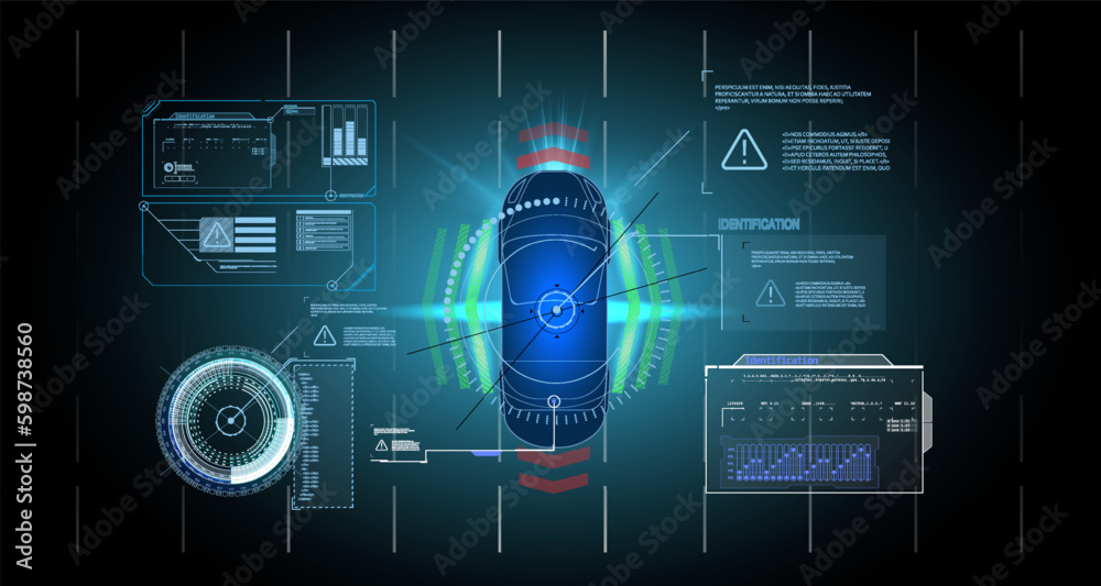 EV Car panel, Electric vehicle car dashboard design element elegant and ...