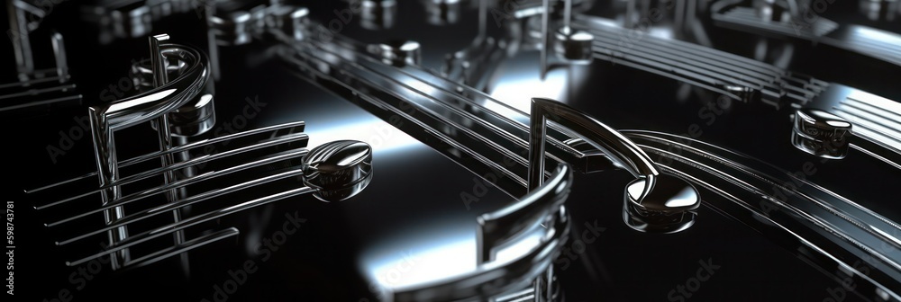 art background with the image of musical signs and elements of musical ...