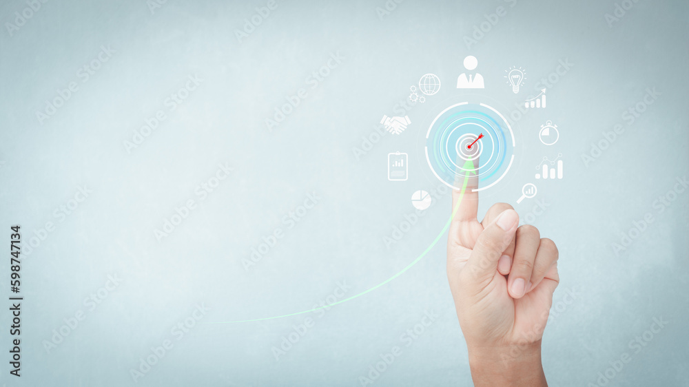 Business target or goal concept, aim and Targeting the business ...