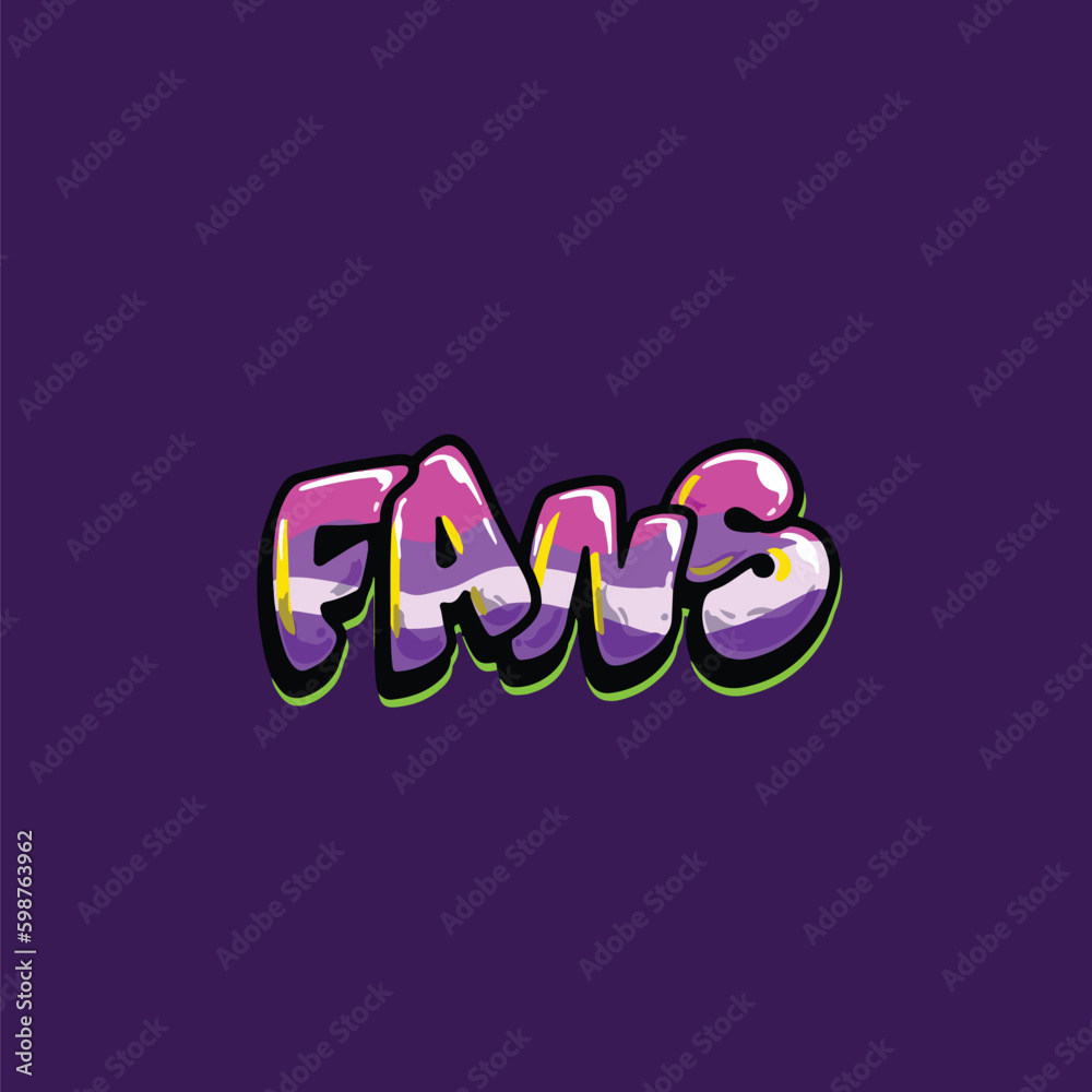 fans graffiti font word street art weed vector graffiti text tagging ...