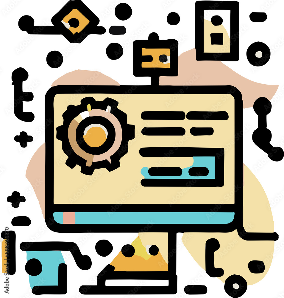 web development png graphic clipart design Stock Illustration | Adobe Stock