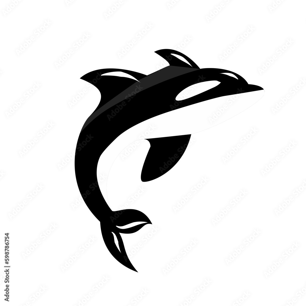 orca whale mammal Stock Vector | Adobe Stock