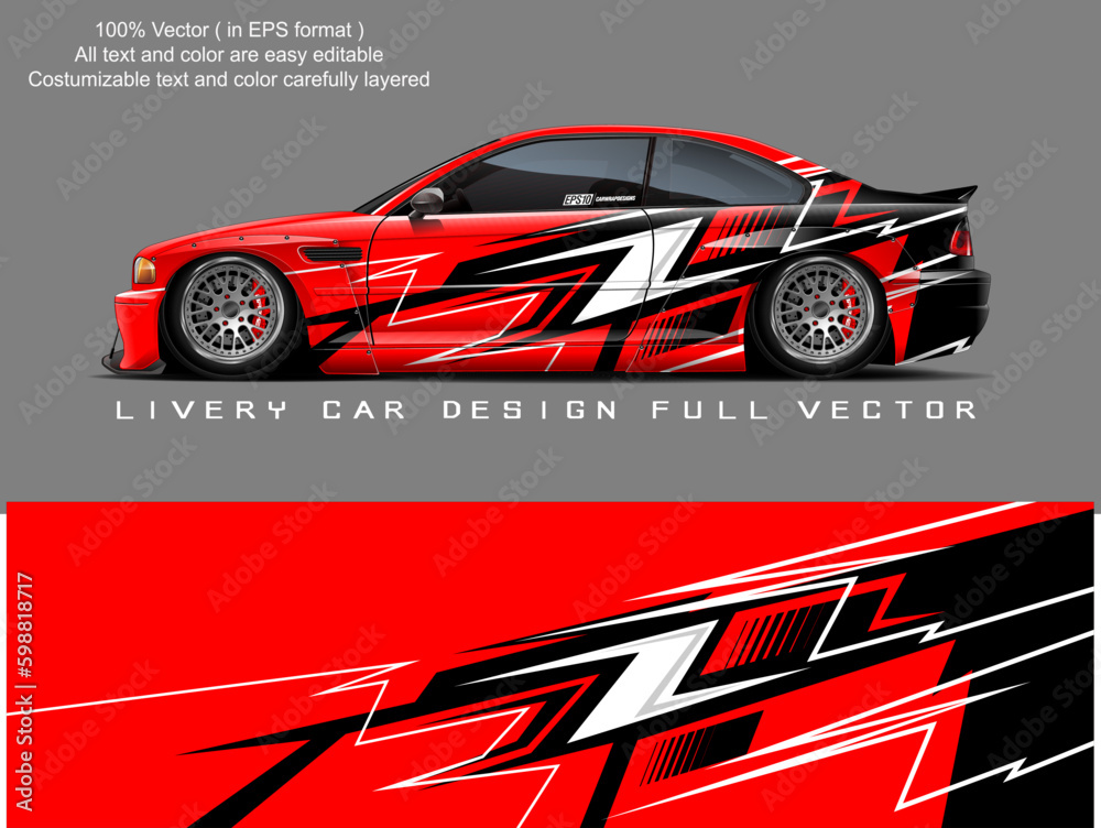 car livery graphic vector. abstract grunge background design for ...